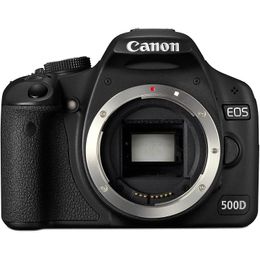 Reflex - Canon EOS 500D - Schwarz + Objektiv EF-S 18 / 55mm II