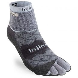 injinji - Women's Liner + Runner Mini-Crew - Laufsocken Unisex XS/S | EU 35-40 grau