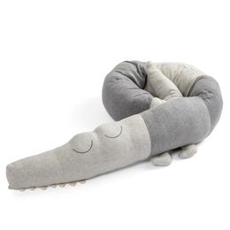 Sebra - Sleepy Croc Kissen, elephant grey