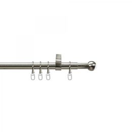 Bella Casa Gardinenstange, Stilgarnitur, Komplettgarnitur - Modern line 16 mm Kugel 120-200 cm ausziehbar, edel