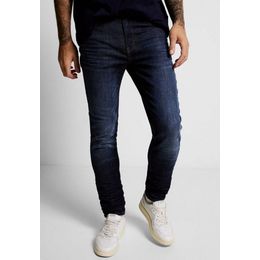Street One MEN Slim-fit-Jeans Middle Waist, blau