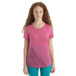 Icebreaker Merino 125 Cool-Lite™ Sphere II T-Shirt Peak Quest - Frau - Tempo Heather - Größe XL