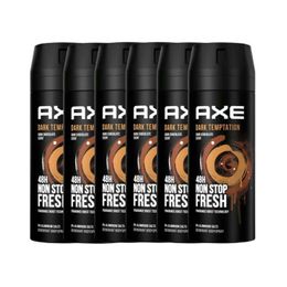 AXE Deo-Set Deo Dark Temptation 6x 150ml Deospray Deodorant Bodyspray Herren