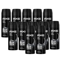 AXE Deo-Set Bodyspray Black Deo ohne Aluminiumsalze Deodorant 12x 150ml Deospray