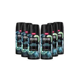 AXE Deo-Set Premium Bodyspray Aqua Bergamot Deo ohne Aluminiumsalze 6x 150ml