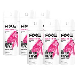AXE Deo-Set Bodyspray Anarchy for Her Deo Deospray ohne Aluminiumsalze 6x150ml
