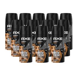 AXE Deo-Set Bodyspray Leather & Cookies Deo ohne Aluminium 12x150ml Deodorant