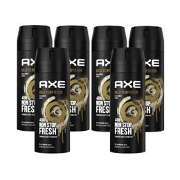 AXE Deo-Set Bodyspray Gold Temptation 6x 150ml Deospray Deodorant ohne Aluminium