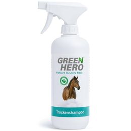 GreenHero Tiershampoo Trockenshampoo-Spray für Pferde
