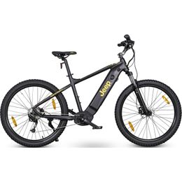 Jeep E-Bikes E-Bike E-Bike MHM 7010, 9 Gang Shimano, Kettenschaltung, Mittelmotor, 374,4 Wh Akku, schwarz