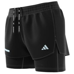 Adidas - Women's Ultimate 2In1 Shorts - Laufshorts Gr XS schwarz