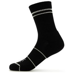 Stoic - Merino Crew Tech Rib Stripes Socks - Multifunktionssocken 36-38 | EU 36-38 schwarz