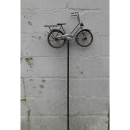 Deko-Impression Gartenstecker Fahrrad auf Gartenstab Beetstab Rankstab Eisen-Antik-Optik ca. 95 cm (1-St)