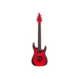 JACKSON E-Gitarre, Pro Plus Dinky MDK HT7 Red with Black Bevels