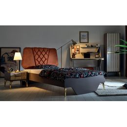 JVmoebel Schlafzimmer-Set Luxuriöses modern Schlafzimmermöbel Set Bett Nachttisch Schreibtisch