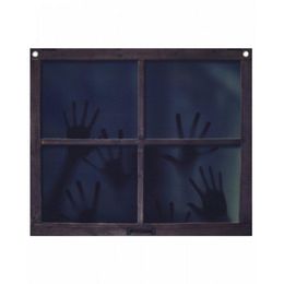 Horror-Shop Hängedekoration Fenster Deko mit geisterhaften Schattenhänden 60x4
