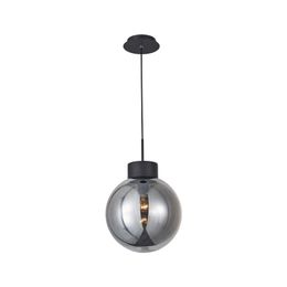 Brilliant Lampe Astro Pendelleuchte 30cm schwarz/rauchglas 1x A60, E27, 60W, geeignet für Normallampen (nicht enthalten) In der Höhe einstellbar / Kabel kürzbar