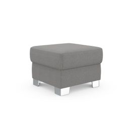 DOMO collection Hocker Anzio, wahlweise mit Federkern, grau