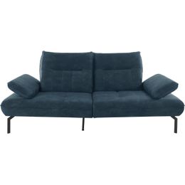 Inosign Big-Sofa Marino, Armteil- und Rückenverstellung, wahlweise mit Sitztiefenverstellung, blau