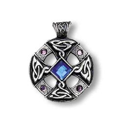 Adelia´s Adelia´s Amulett Anhänger Nordische Lichter Talisman, Keltisches Kreuz - Inspiration und Intuition, silberfarben