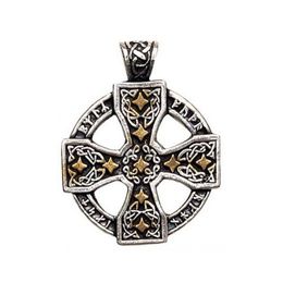 Adelia´s Adelia´s Amulett Anhänger Nordische Lichter Talisman, Keltisches Runenkreuz - Wissen und magische Fähigkeiten, silberfarben