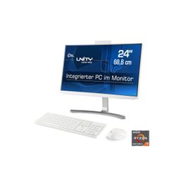 CSL Unity U24-AMD All-in-One PC (24 Zoll, AMD Ryzen 7 5700G, AMD Radeon Grafik, 64 GB RAM, 4000 GB SSD), weiß