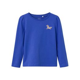 name it - Langarmshirt NMFNILLIE UNICORN in dazzling blue, Gr.110