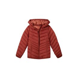 Tom Tailor Denim Damen Lightweight Jacke mit recyceltem Polyester, rot, Uni, Gr. XL