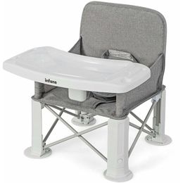 GOPLUS Babyhochstuhl mit Doppeltes drehbares & abnehmbares Tablett, klappbarer Essstuhl mit größere Sitzfläche, 3-Punkt Sicherheitsgurt &