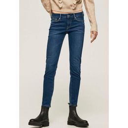 Pepe Jeans Skinny-fit-Jeans SOHO im 5-Pocket-Stil mit 1-Knopf Bund und Stretch-Anteil, blau