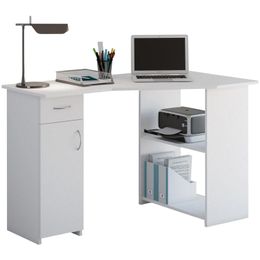 PKline Schreibtisch Computer PC Laptop Büro Tisch Arbeitstisch Bürotisch weiß
