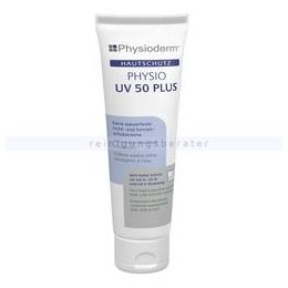 Sonnencreme Physioderm Physio UV 50 Plus 100 ml Extra wasserfeste Licht- und Sonnenschutzcreme