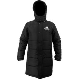 Parka adidas Performance Jacken Gr. M, schwarz (schwarz, weiß) Herren Sportjacken