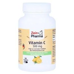 ZeinPharma Vitamin C Kapseln hochdosiert und natürlich 500mg 90 St
