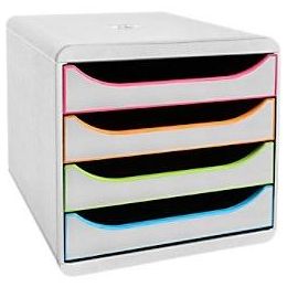 Exacompta Schubladenbox Kunststoff Mehrfarbig, Weiß