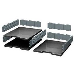Exacompta ECOBlack Schubladenbox DIN A4+ Kunststoff Dunkelgrau 28,8 x 35,5 x 8,8 cm