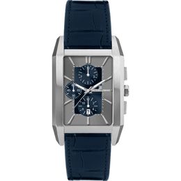 Chronograph Jacques Lemans "1-2161D" Armbanduhren blau (dunkelblau) Herren Quarzuhren Quarzuhr, Armbanduhr, Herrenuhr, Datum, Stoppfunktion