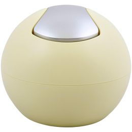 Spirella Kosmetikeimer Bowl-Matt, 1 l, mit Schwingdeckel, Ø: 16 cm, in verschiedenen Farben erhältlich, gelb