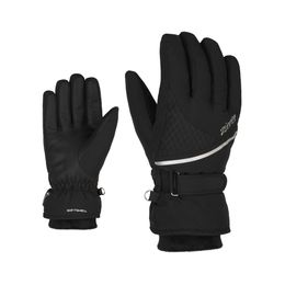 Skihandschuhe Ziener "KIANA GTX +Gore plus warm" Gr. 7, schwarz Damen Handschuhe Sporthandschuhe