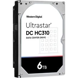 Western Digital Ultrastar DC HC310 6TB HDD-Festplatte (6 TB) 3,5", Bulk, silberfarben