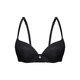 Sassa Mode sassa Push Up-BH 'PURE ANIMAL' Damen Gr&ouml;&szlig;e 70 schwarz