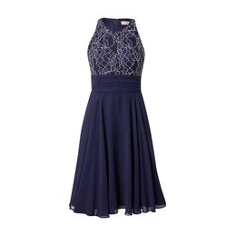 VM Vera Mont Kleid Damen Größe 34 nachtblau / weiß
