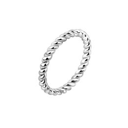 NENALINA Ring 'Twisted' Damen Gr&ouml;&szlig;e 54 silber
