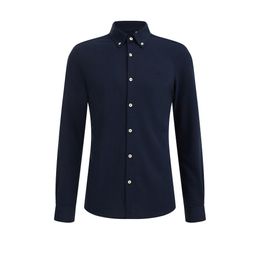WE Fashion Button Up Shirt male Blue size XXL
