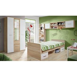 JVmoebel Jugendzimmer-Set Set Bett Nachttisch Designer Kleiderschrank Modern Einrichtung