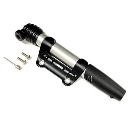 HAC24 Luftpumpe Fahrradpumpe Handpumpe Ballpumpe Mini Handluftpumpe (1-tlg), Inkl. Rahmenbefestigung & Ventilnadel