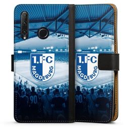 DeinDesign Handyhülle 1. FC Magdeburg Stadion 1. FCM 1.FCM Arena, Huawei Honor 20 Lite Hülle Handy Flip Case Wallet Cover, schwarz