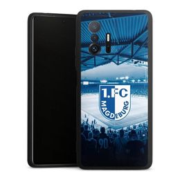 DeinDesign Handyhülle 1. FC Magdeburg Stadion 1. FCM 1.FCM Arena, Xiaomi 11T 5G Silikon Hülle Premium Case Handy Schutzhülle, schwarz