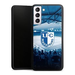 DeinDesign Handyhülle 1. FC Magdeburg Stadion 1. FCM 1.FCM Arena, Samsung Galaxy S21 5G Silikon Hülle Premium Case Handy Schutzhülle, schwarz