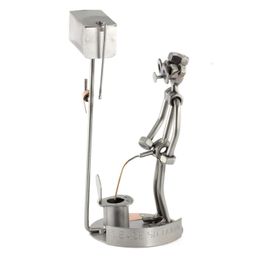 Steelman24 Dekofigur - Homme Aux WC Sit Down - Scultpure d'acier